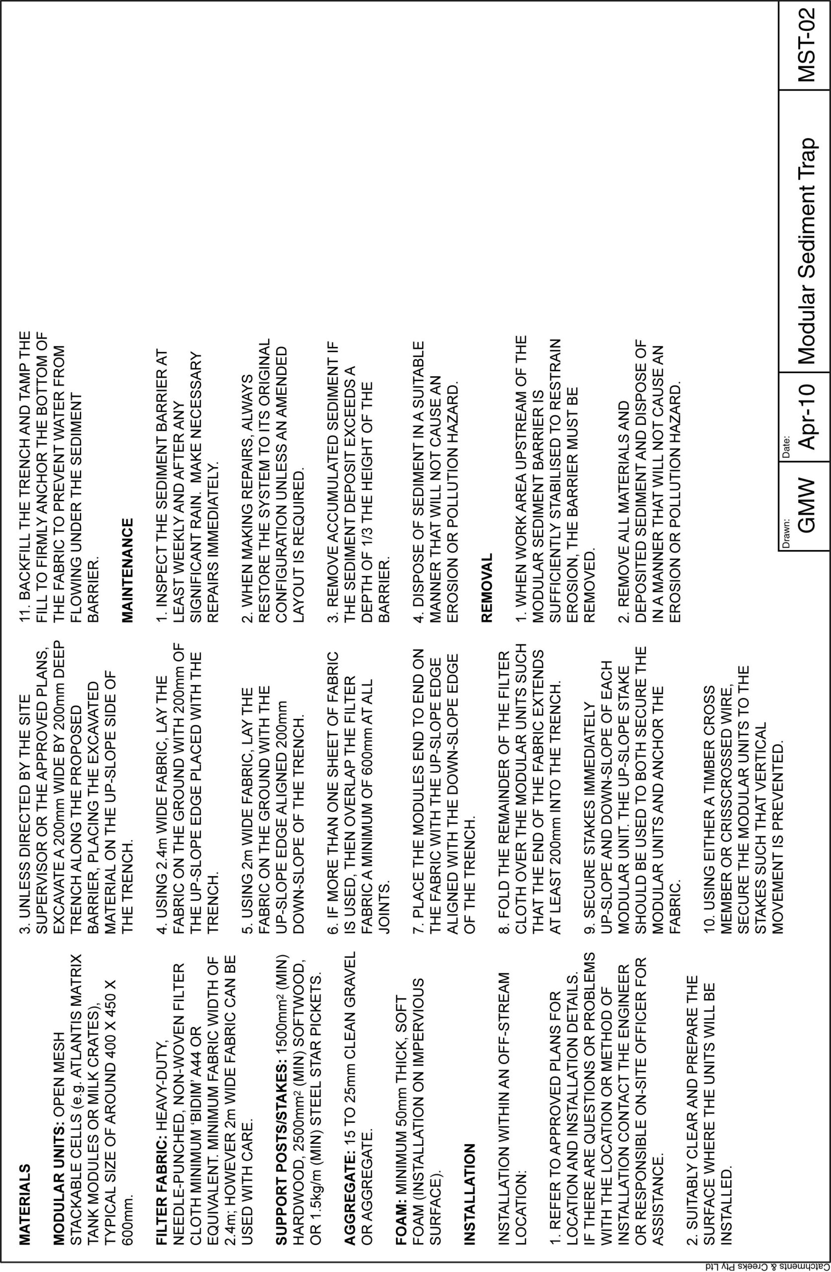 Sediment Control | Catchments and Creeks