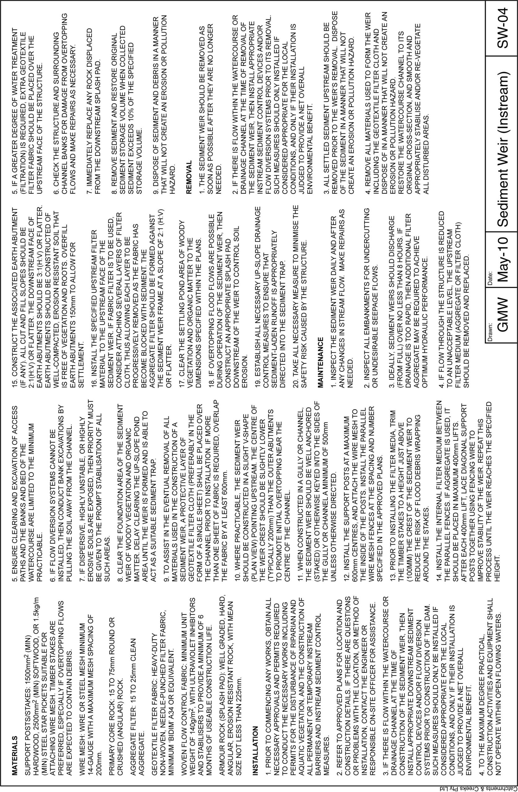 Instream Works | Catchments and Creeks